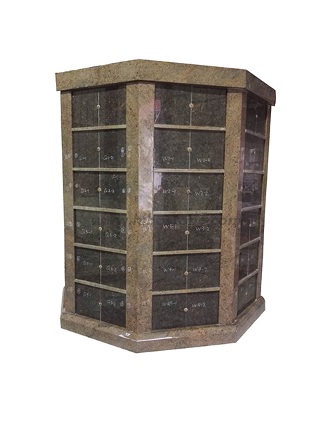 Seventy -Two Niche Hexagon Columbarium - Buy Columbarium Niches, Granite Niche Walls, Custom ...