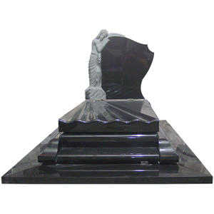 Black Granite Angel Wings Gravestone - Buy Angel Wings Tombstone, Angel ...