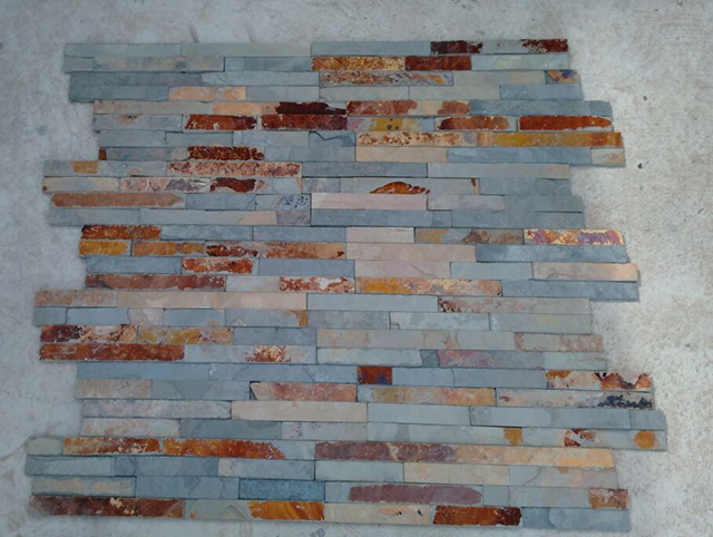 Z Shape Rustic Mini Splitface Ledgestone Slate Tiles - Buy Ledgestone ...
