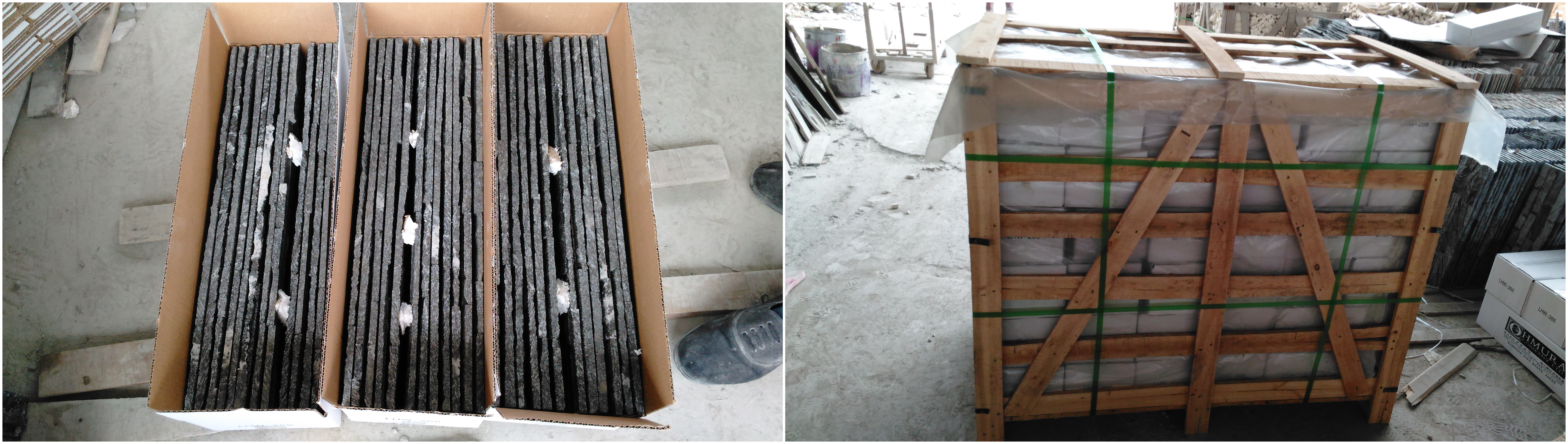 Buy Black Natural Stone Ledger Panel Wall Tiles from China - HIBO STONE