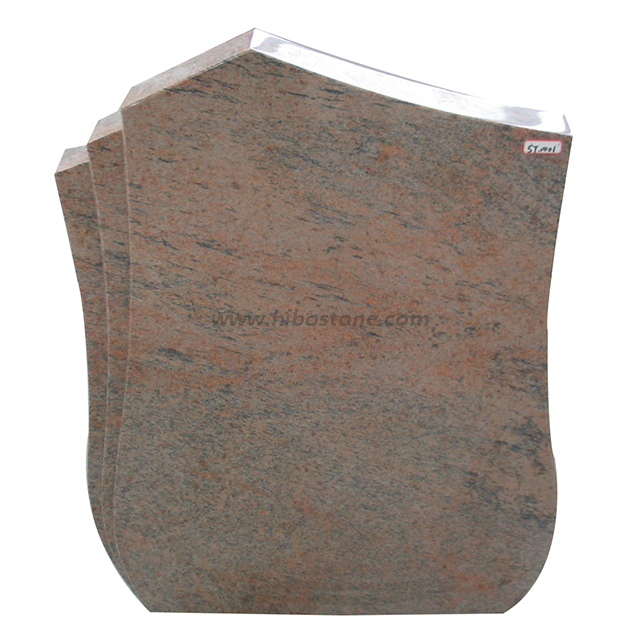 Buy Multicolor Red Granite Gravestone from China - XIAMEN HIBO STONE ...